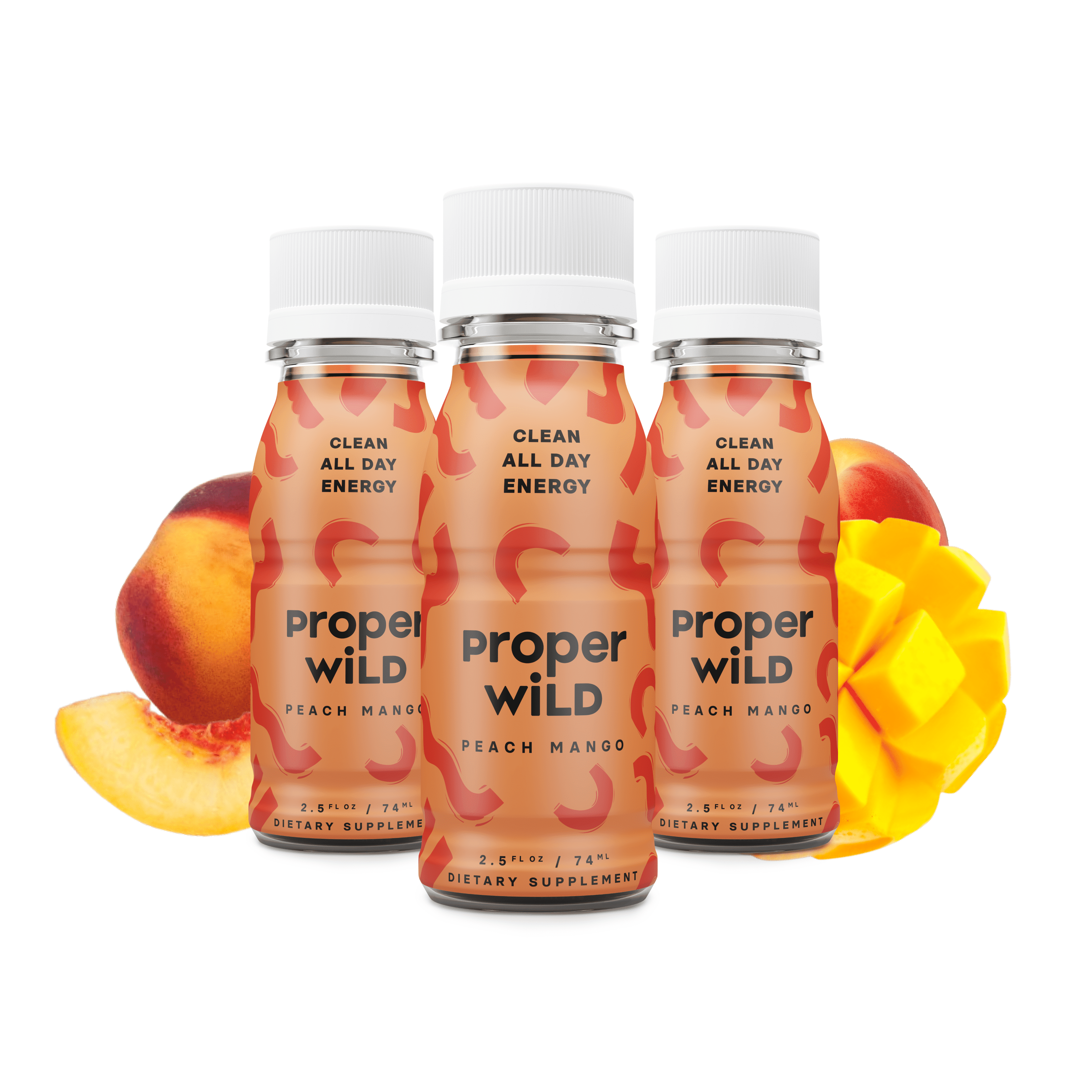 Proper Wild Healthy Organic Energy Drink, Peach Mango, 6-Pack - Walmart.com