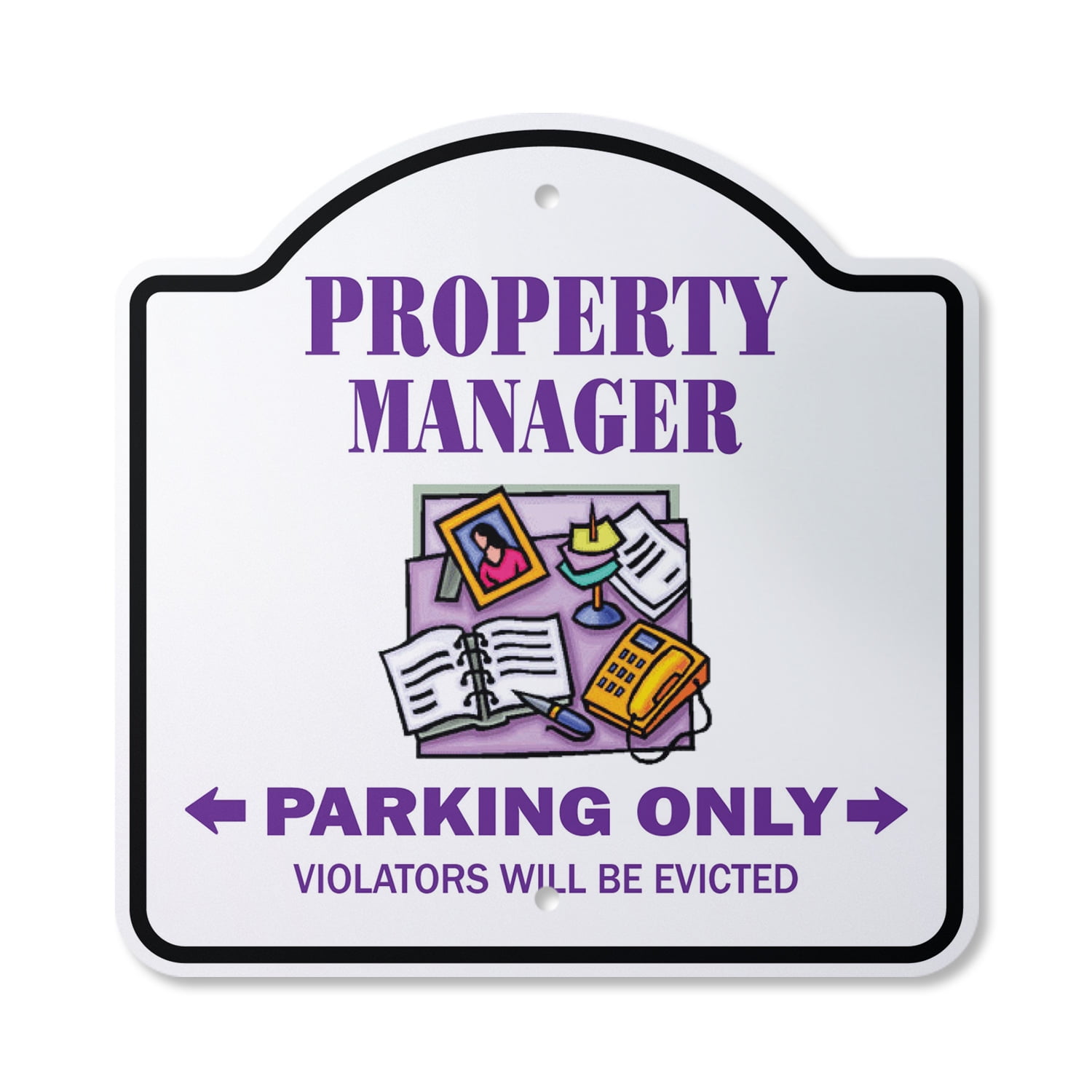 Property Manager 12" X 12" Sign | Indoor/Outdoor Plastic | SignMission ...