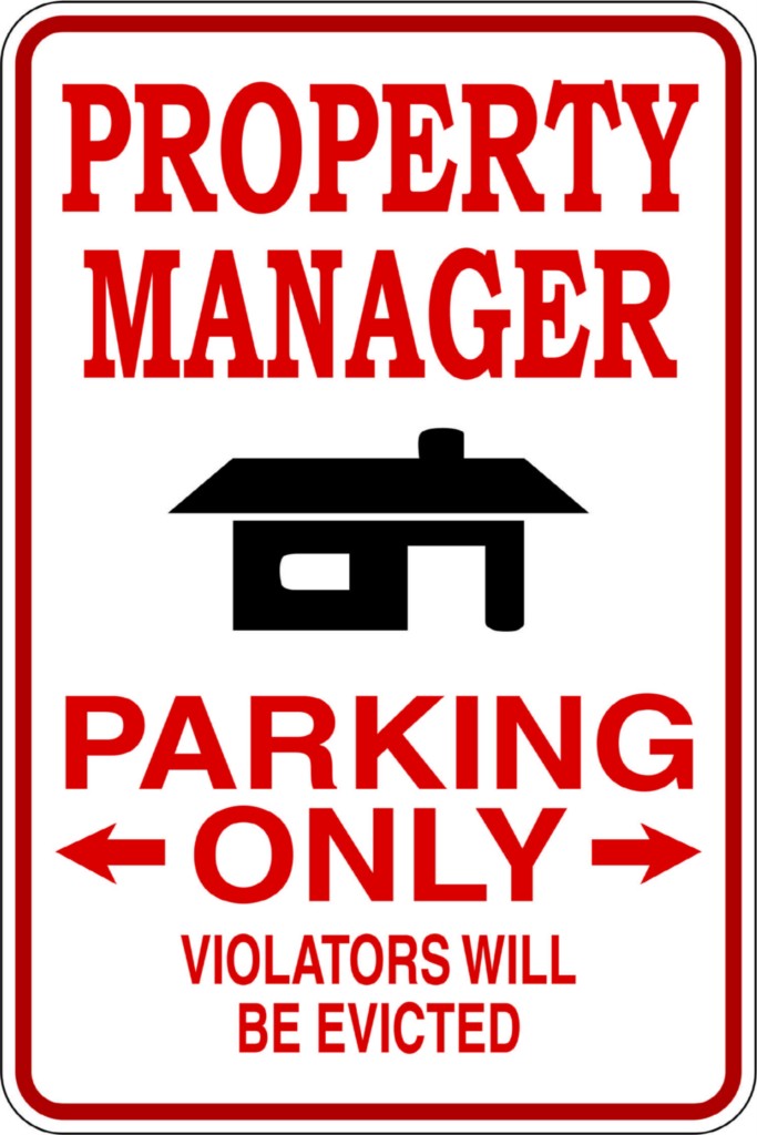 Property Manager - Parking Signs - Picture Art - Peel & Stick Vinyl ...