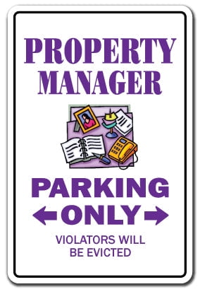 Property Manager Sign | Indoor/Outdoor | Funny Home Décor for Garages ...