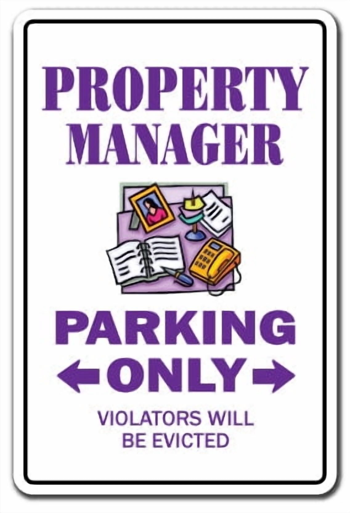 Property Manager Sign | Indoor/Outdoor | Funny Home Décor for Garages ...