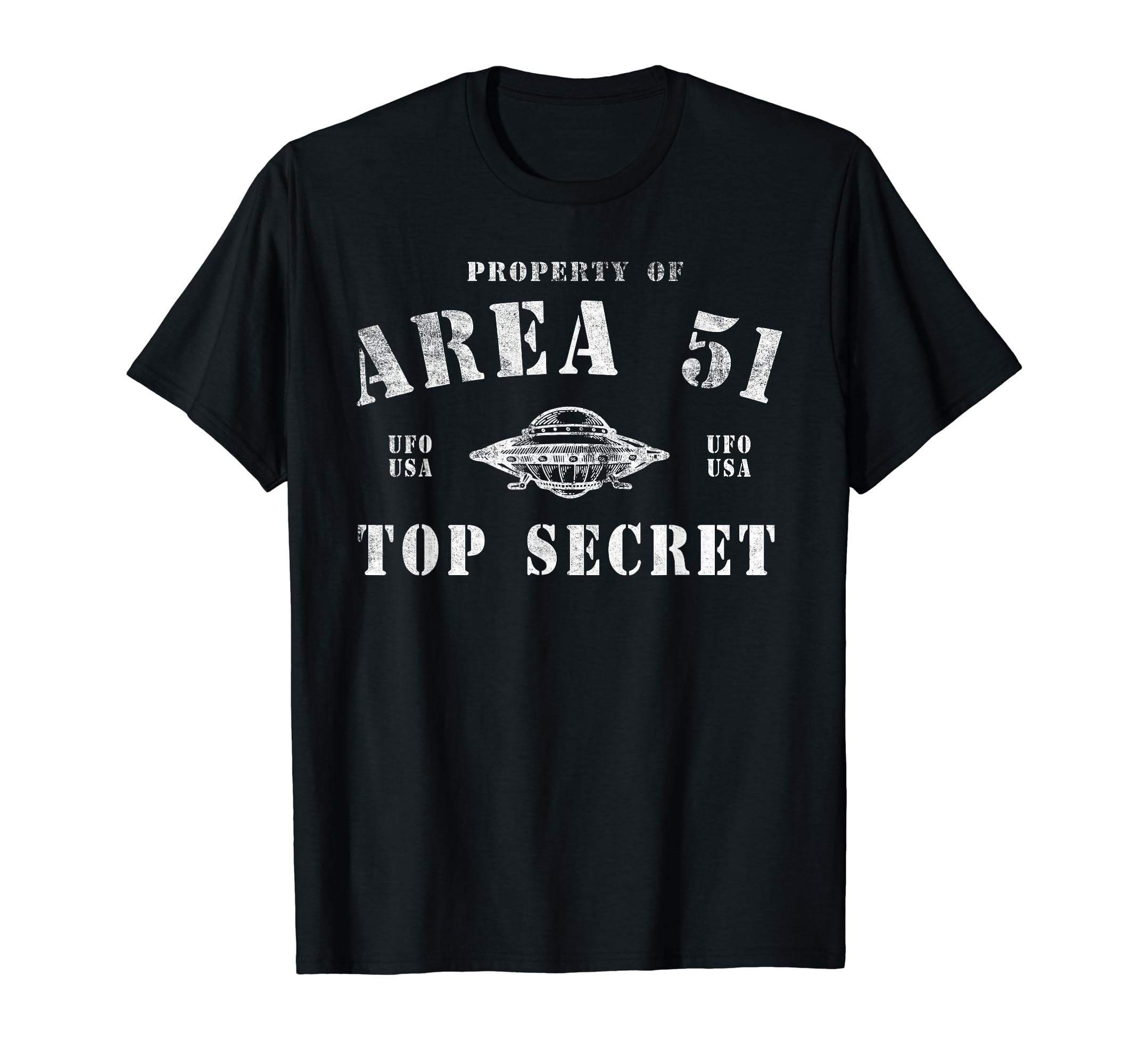 Property Of Area 51 Top Secret UFO Alien T-Shirt - Walmart.com