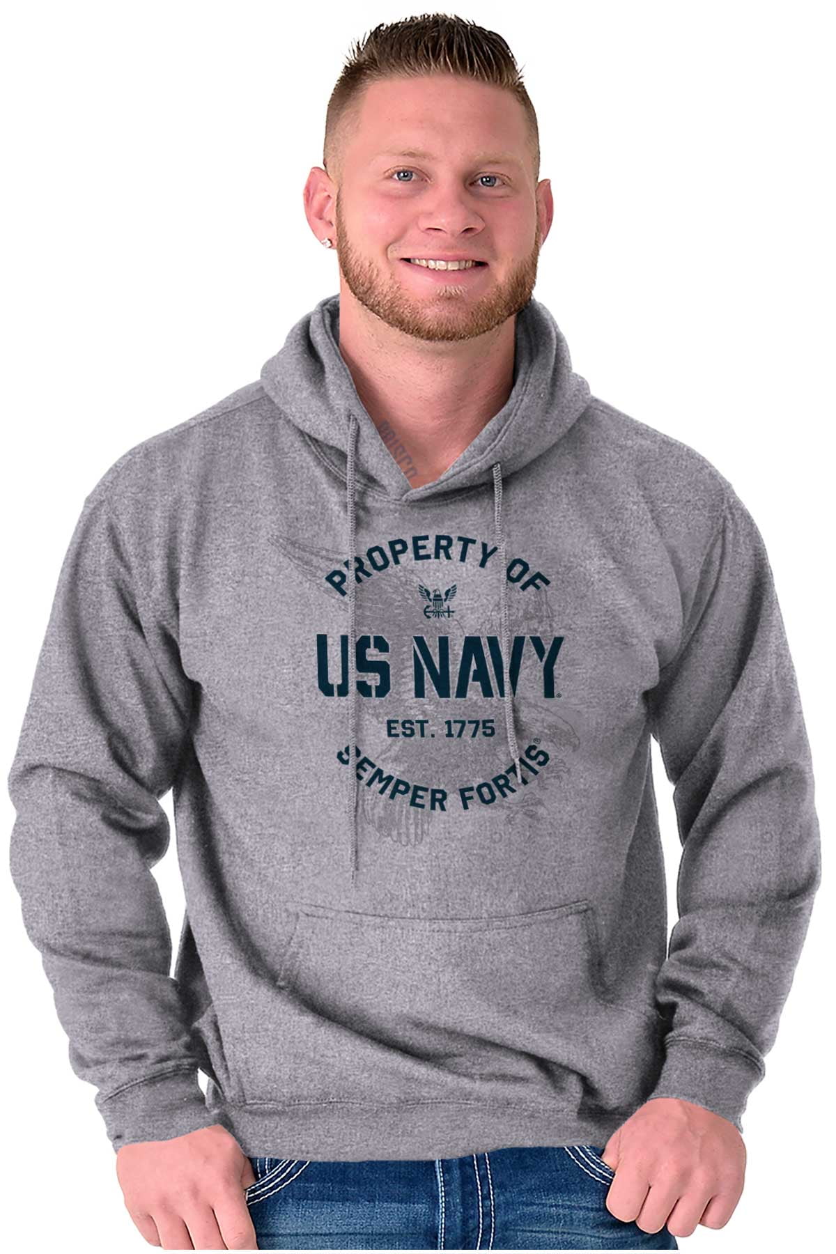 Property US Navy 1775 Semper Fortis Hoodie Sweatshirt Women Men Brisco ...