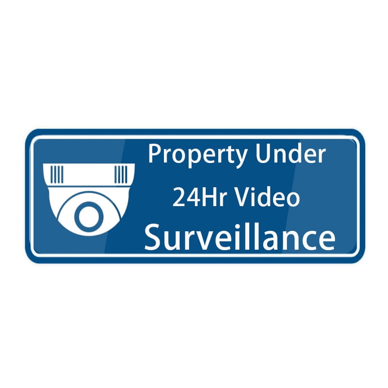 Property Under 24Hr Video Surveillance Sign For House (With Strong ...