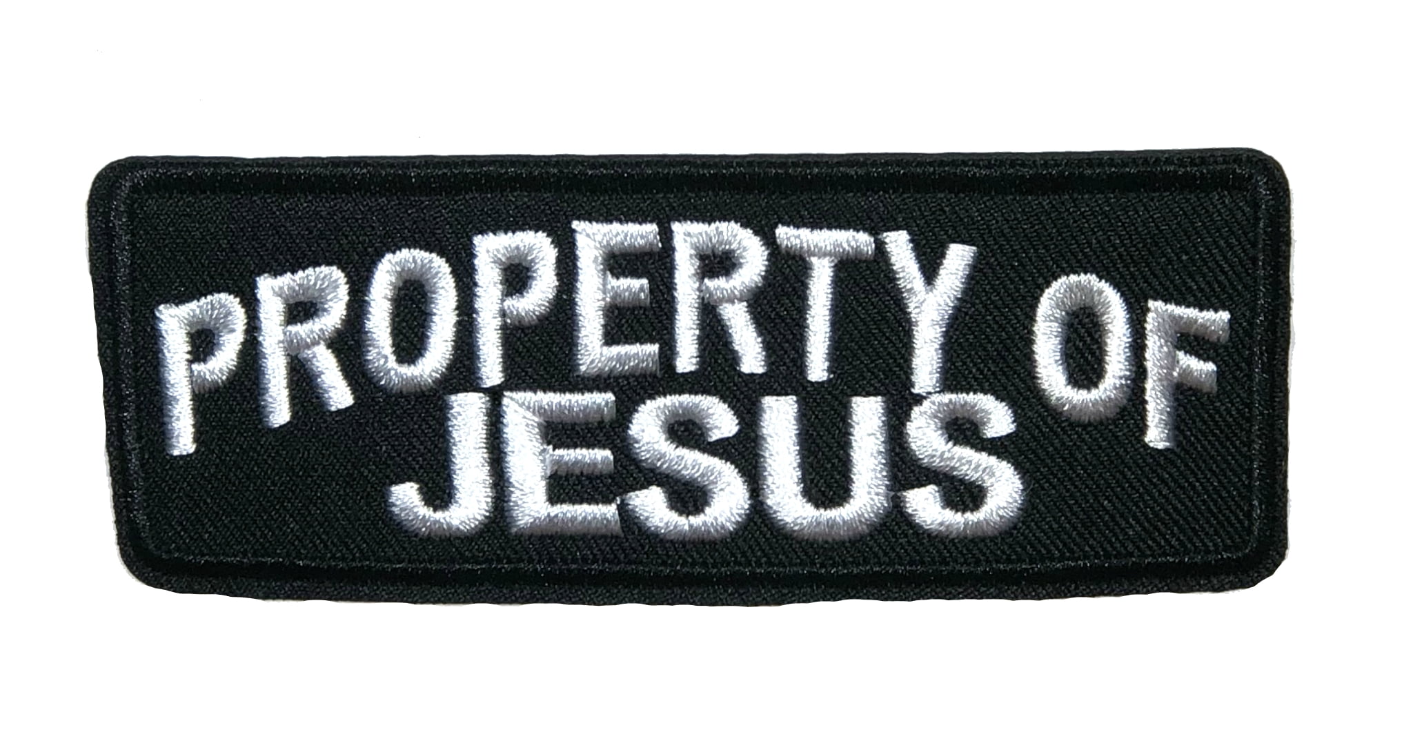 Property of Jesus 4" W x 1.5" T Iron/Sew On Decorative Patch - Walmart.com