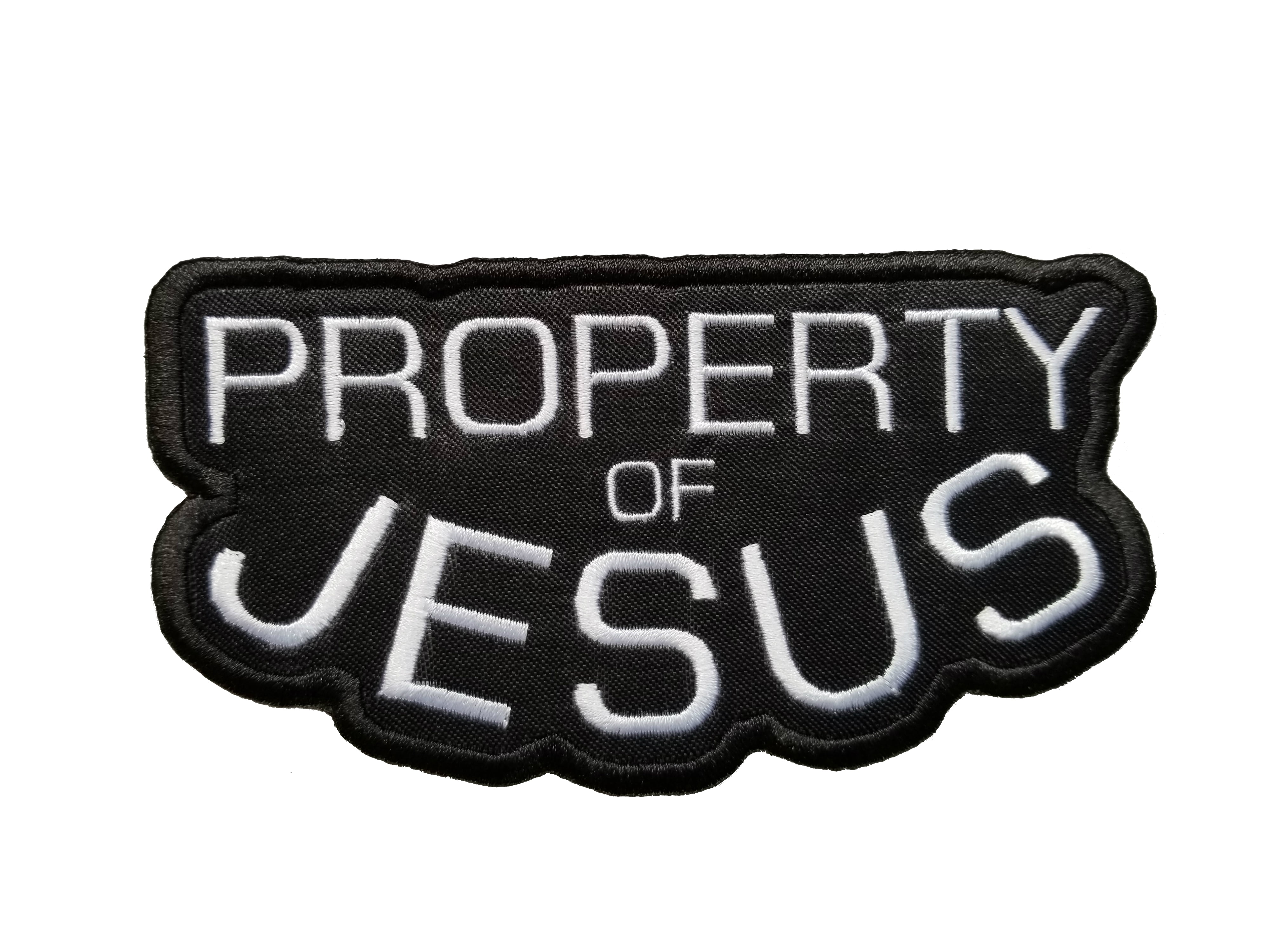 Property of Jesus Embroidered Iron On Patch - Walmart.com