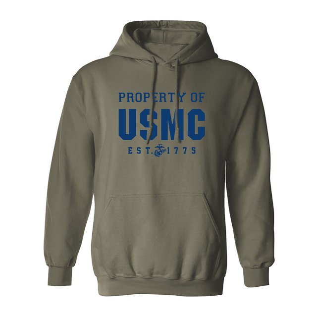 Property of USMC Adult Hooded Sweatshirt - Walmart Business Supplies