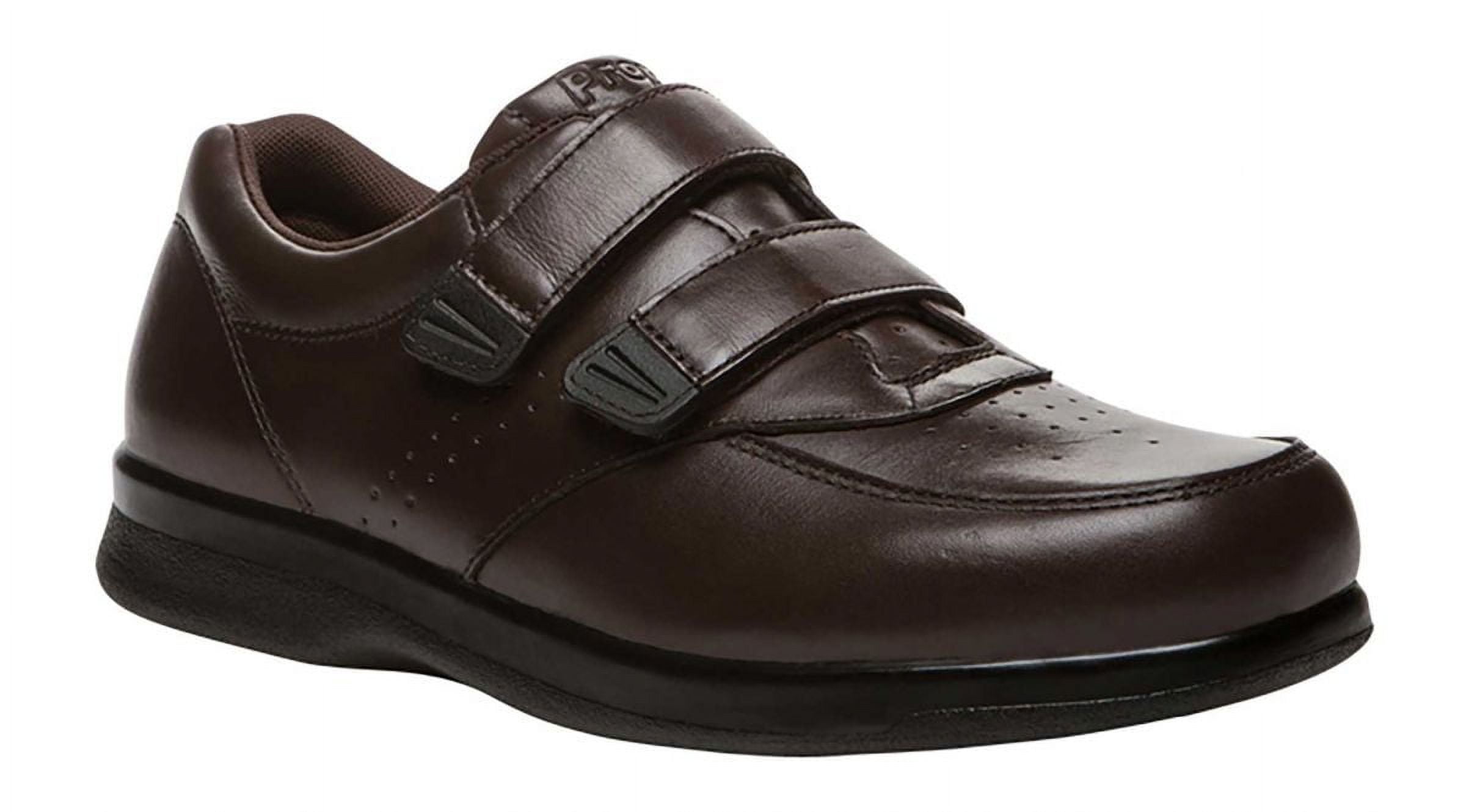 Propet Men's Vista Walker Strap Shoe Brown Leather - M3915BR - Walmart.com