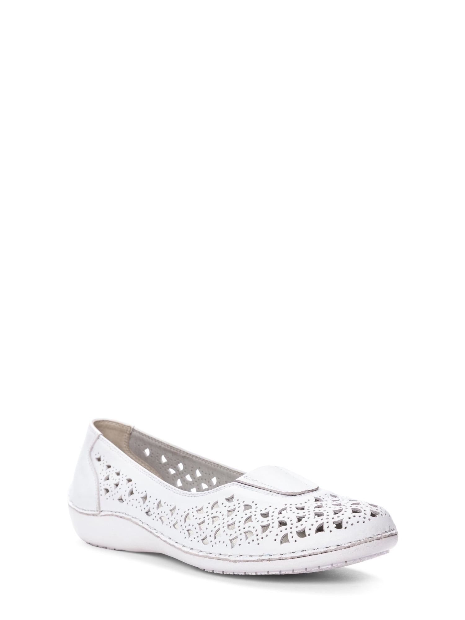 PROPET Womens White Cushioned Flexible Lightweight Goring Arch Support Cut Out Removable Insole ...