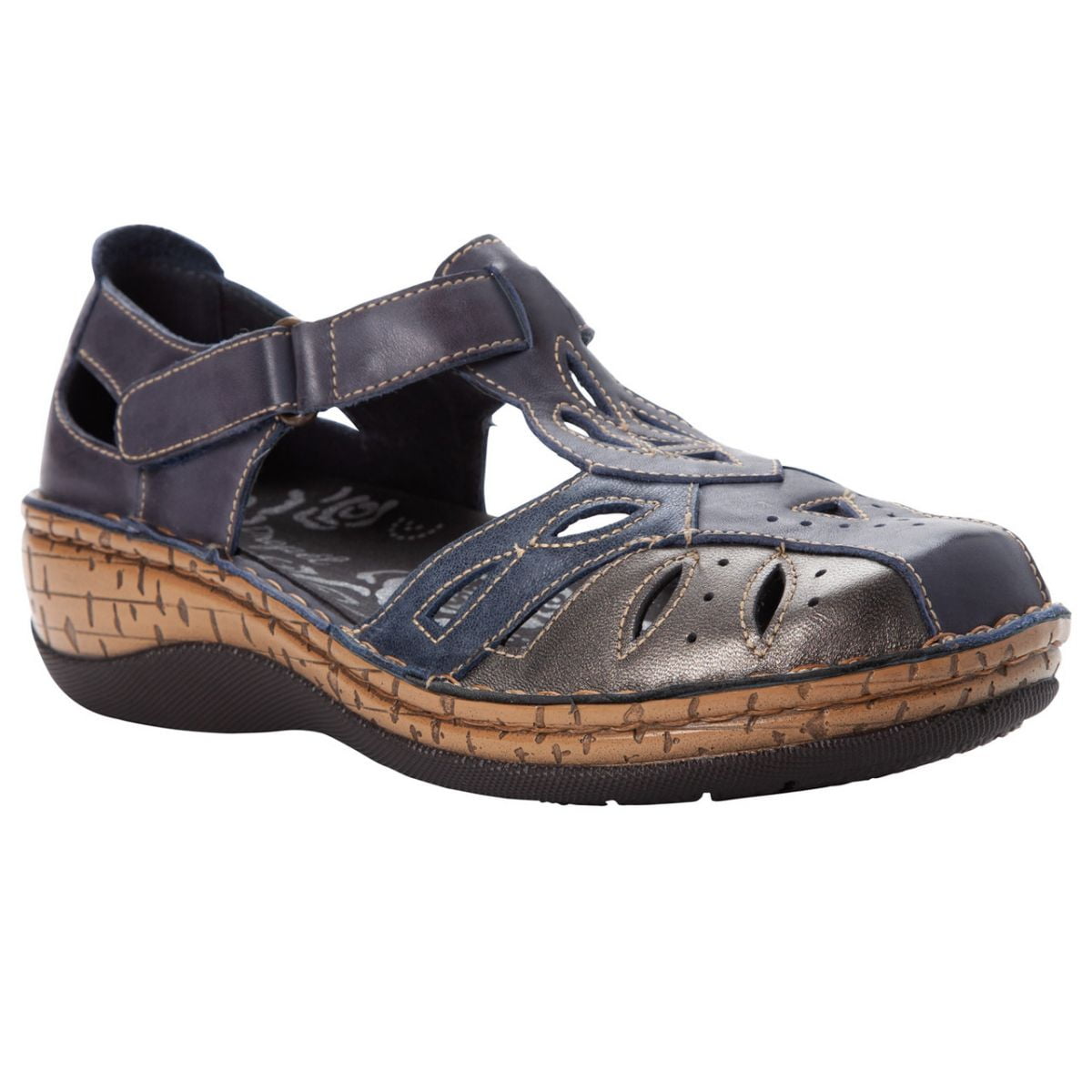 Propet Women's Jenna Sandal Denim Multi - WSA003LDEM - Walmart.com