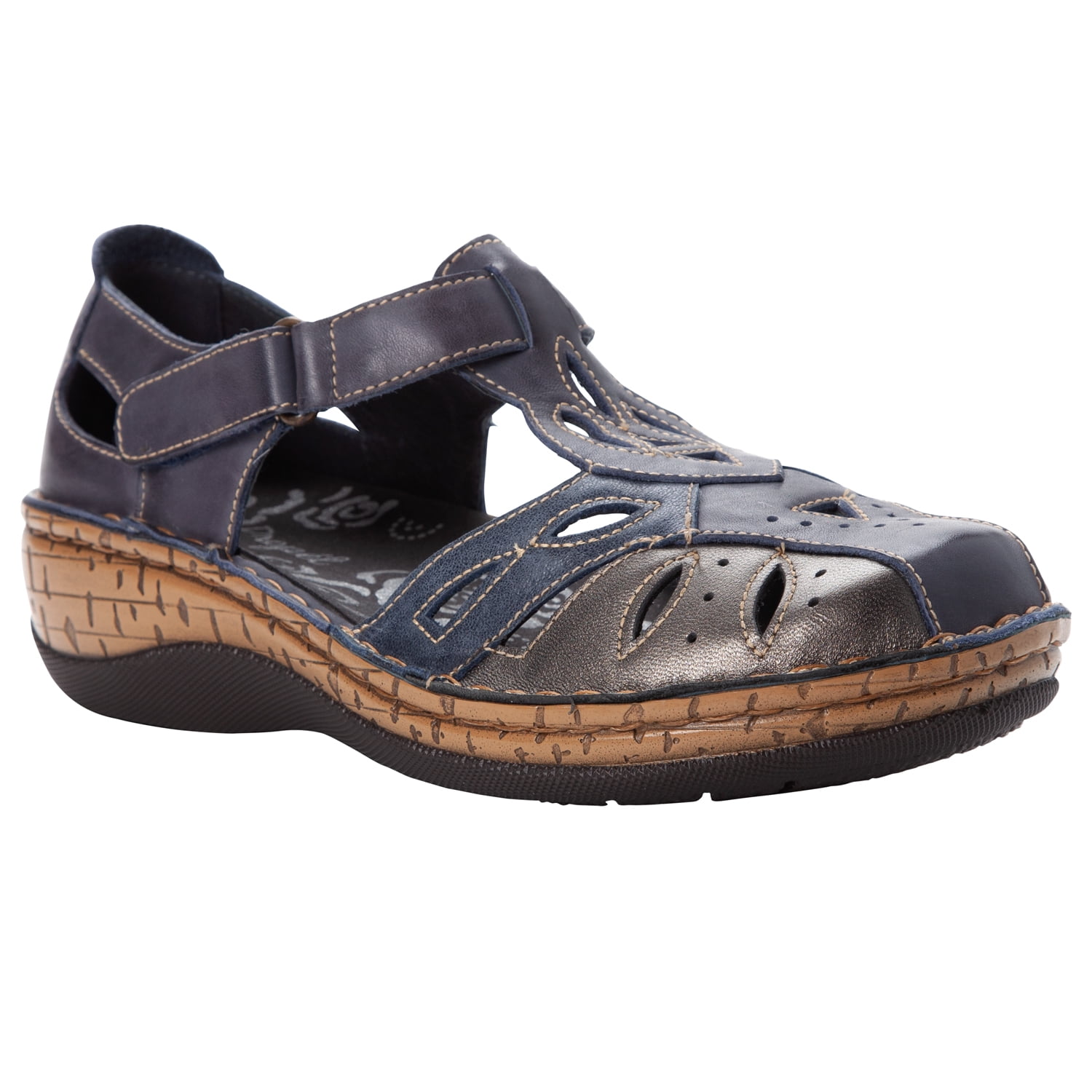 Propet Women's Jenna Sandal Denim Multi - WSA003LDEM - Walmart.com