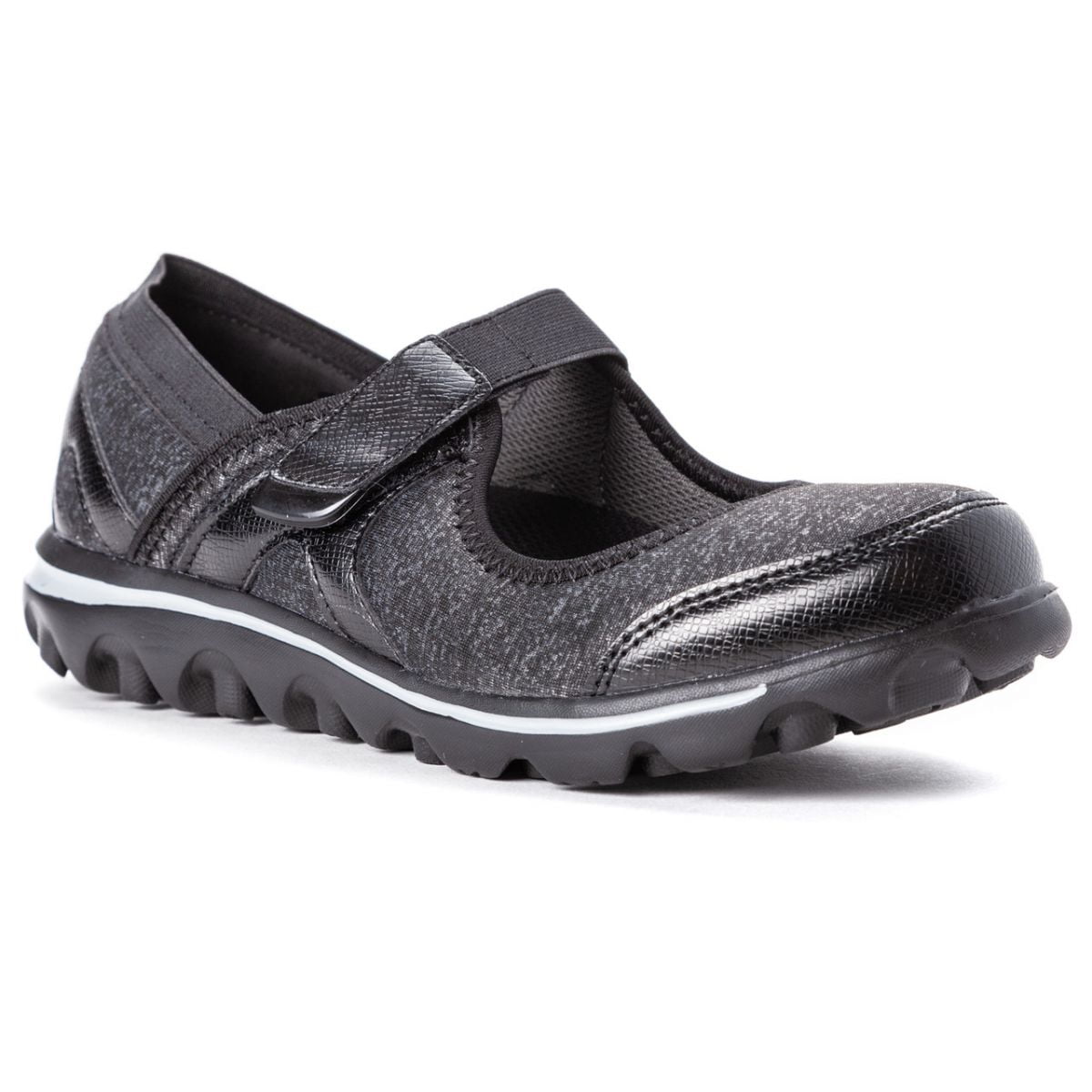 Propet Women's Onalee Mary Jane Grey/Black - WAA003JGRB - Walmart.com