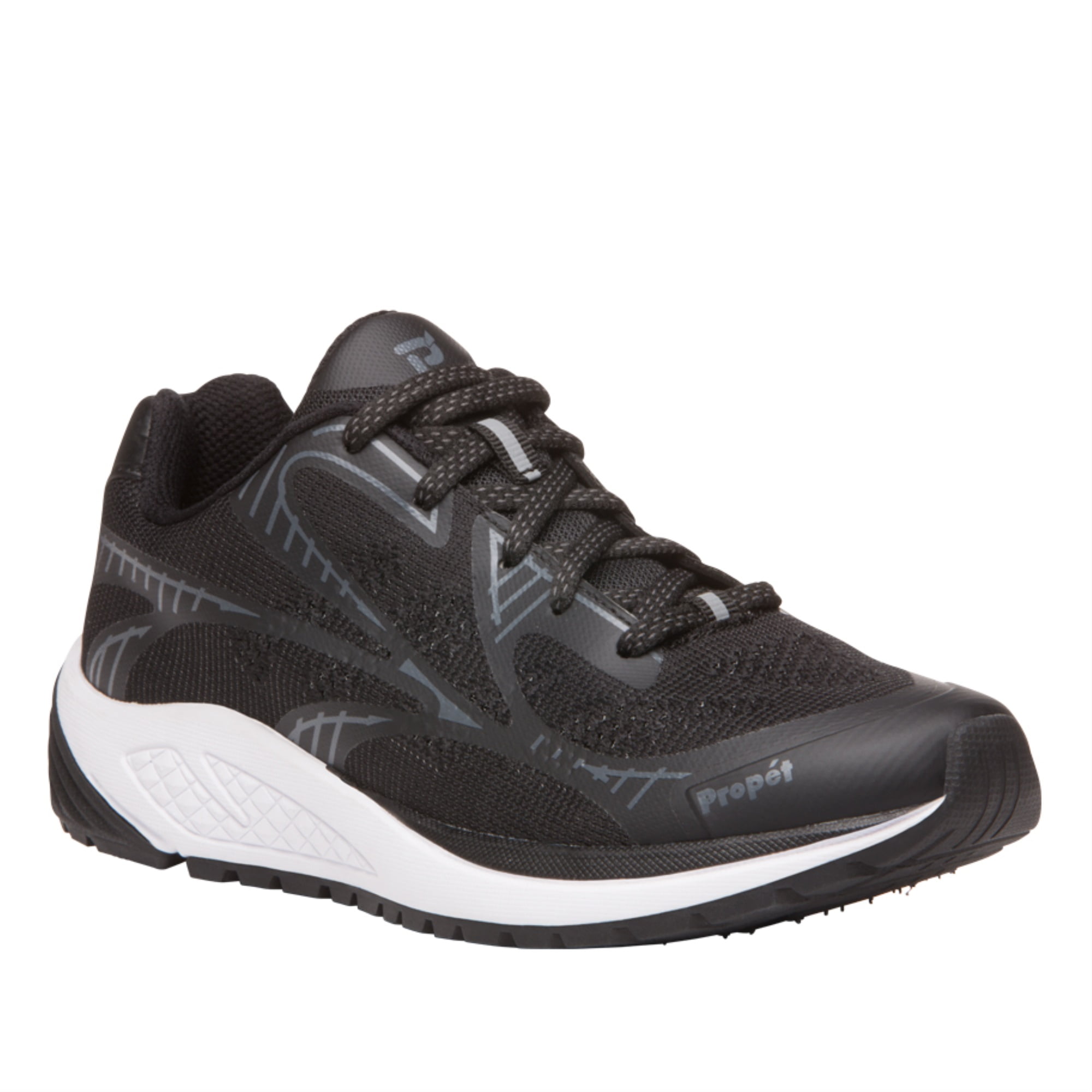 Propet One LT WAA022M Women's Athletic Shoe: 6.5 XX-Wide (4E) Black ...