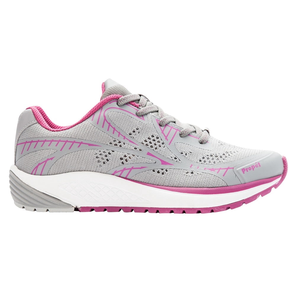 Propet Women's Propet One LT Shoes 4E(XX) Grey/Berry Women's Shoe 9 4E ...