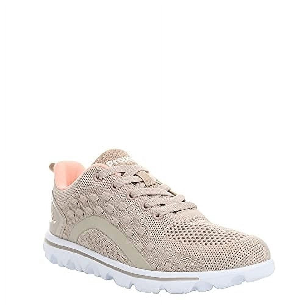Propét Women's TravelActiv Axial Sneaker Taupe/Peach - Walmart.com