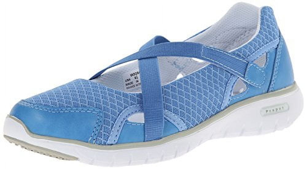 Propet Women's Travellite MJ Walking Shoe, Periwinkle, 6.5 N US ...