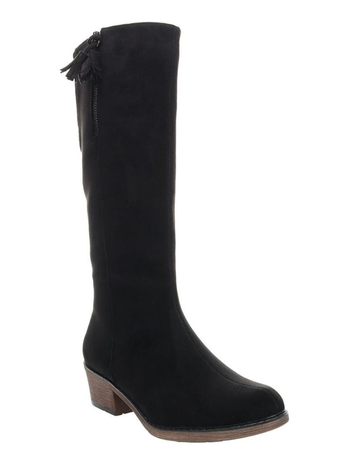 Propet Womens Rider Suede Tall Mid-Calf Boots - Walmart.com