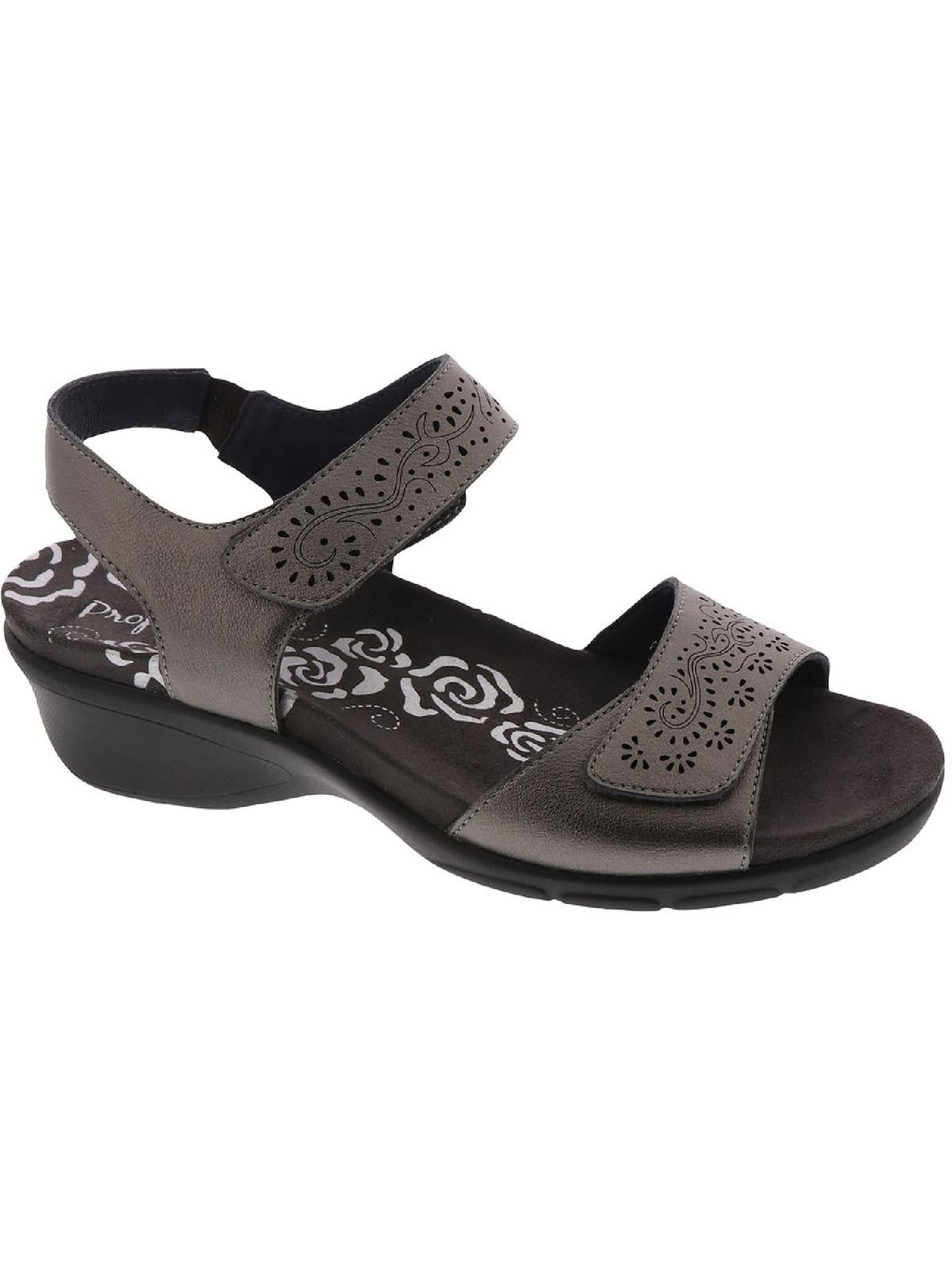 Propet Womens Wanda Leather Ankle Strap Strappy Sandals - Walmart.com