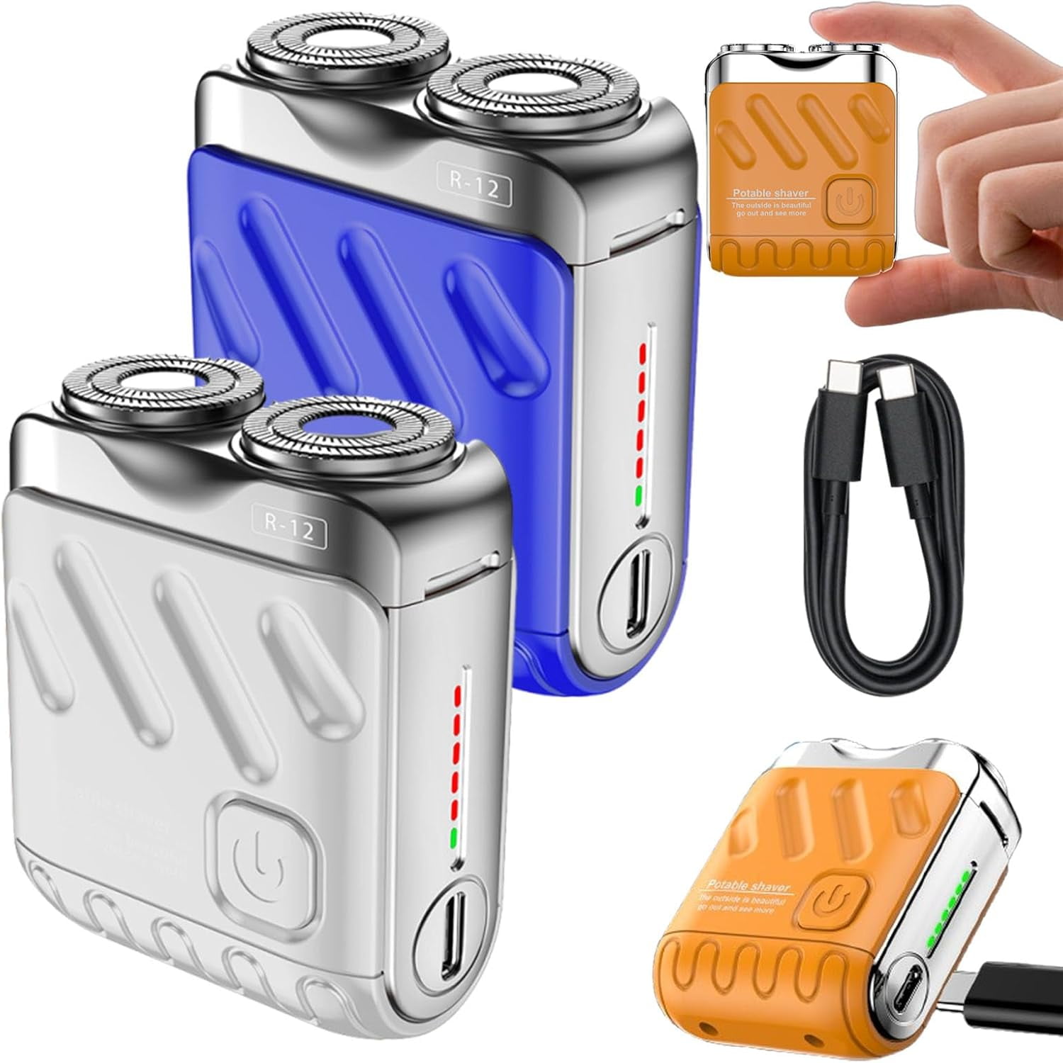 Prophetp-U Shaver, Portable Rotary Dual Ring Electric Shaver, 2025 New ...