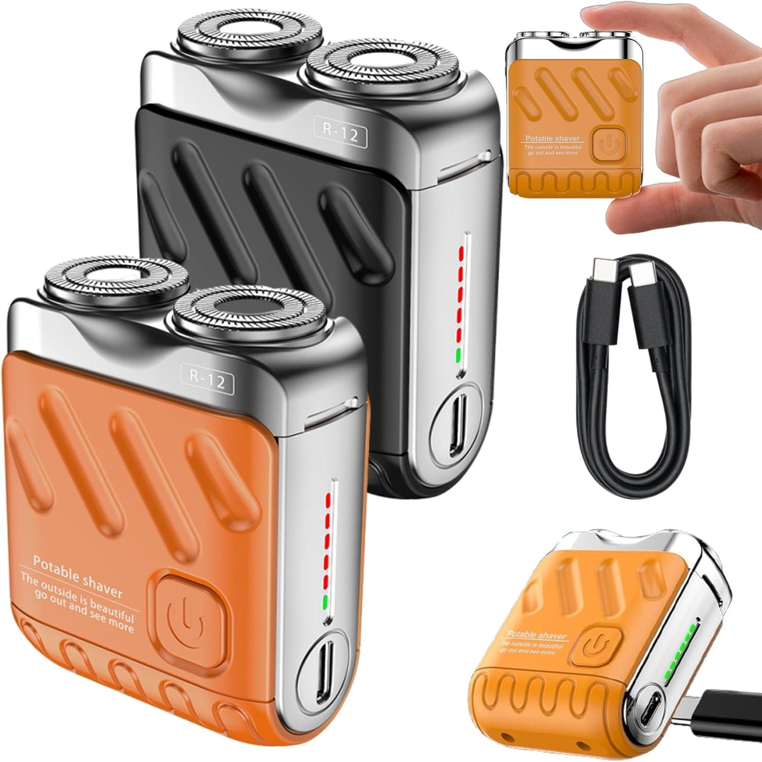 Prophetp-U Shaver, Portable Rotary Dual Ring Electric Shaver, 2025 New ...