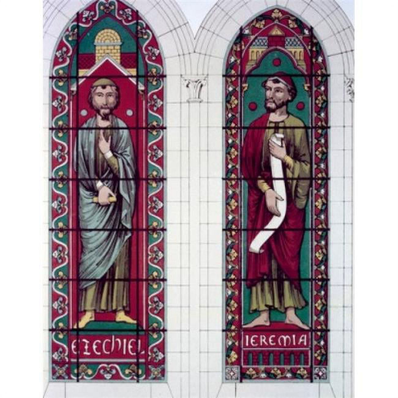 Prophets the Ezekiel & Jeremiah Stained Glass Poster Print - Walmart.com