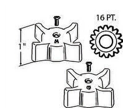 Proplus 031008 Tub and Shower Handle for Gerber Pair Chrome - Walmart.com