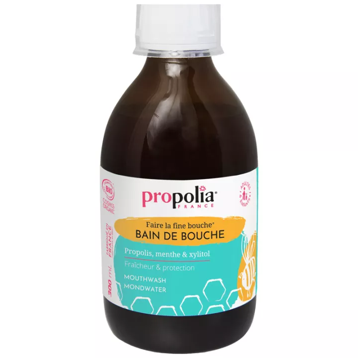 Propolia organic propolis mouthwash 300ml is a cosmos organic certified ...