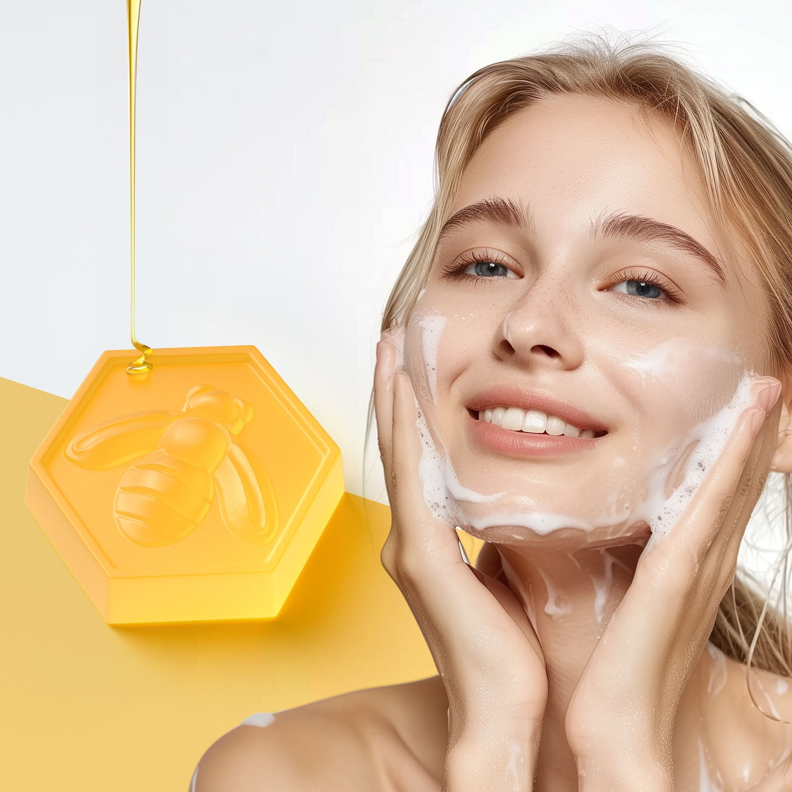 Propolis Oil Face Soap, Handmade Natural Cleansing Bar for Sensitive ...