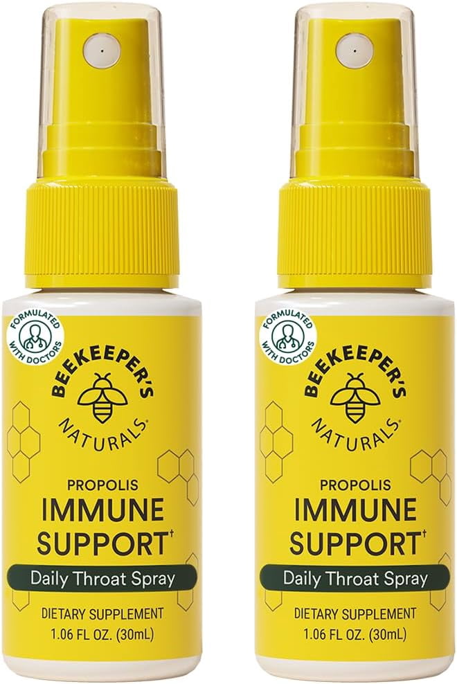 Propolis Throat Spray, Natural Immune Support & Sore Throat Relief ...