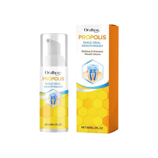 Propolis mouth cleaning mousse to remove tooth stains and freshen ...