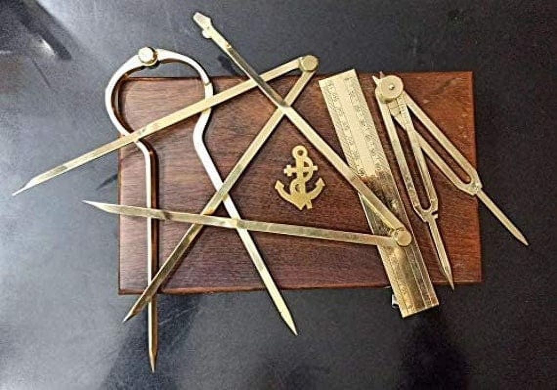 Proportional Divider Set of 5, Full Brass dividers with Executive ...