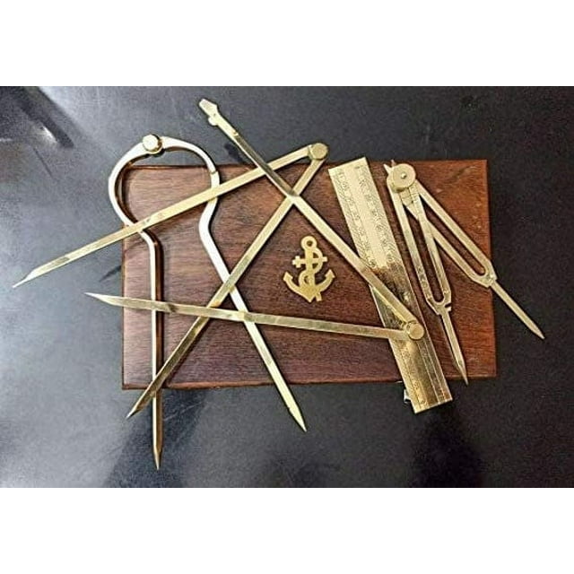 Proportional Divider Set of 5, Full Brass dividers with Executive ...