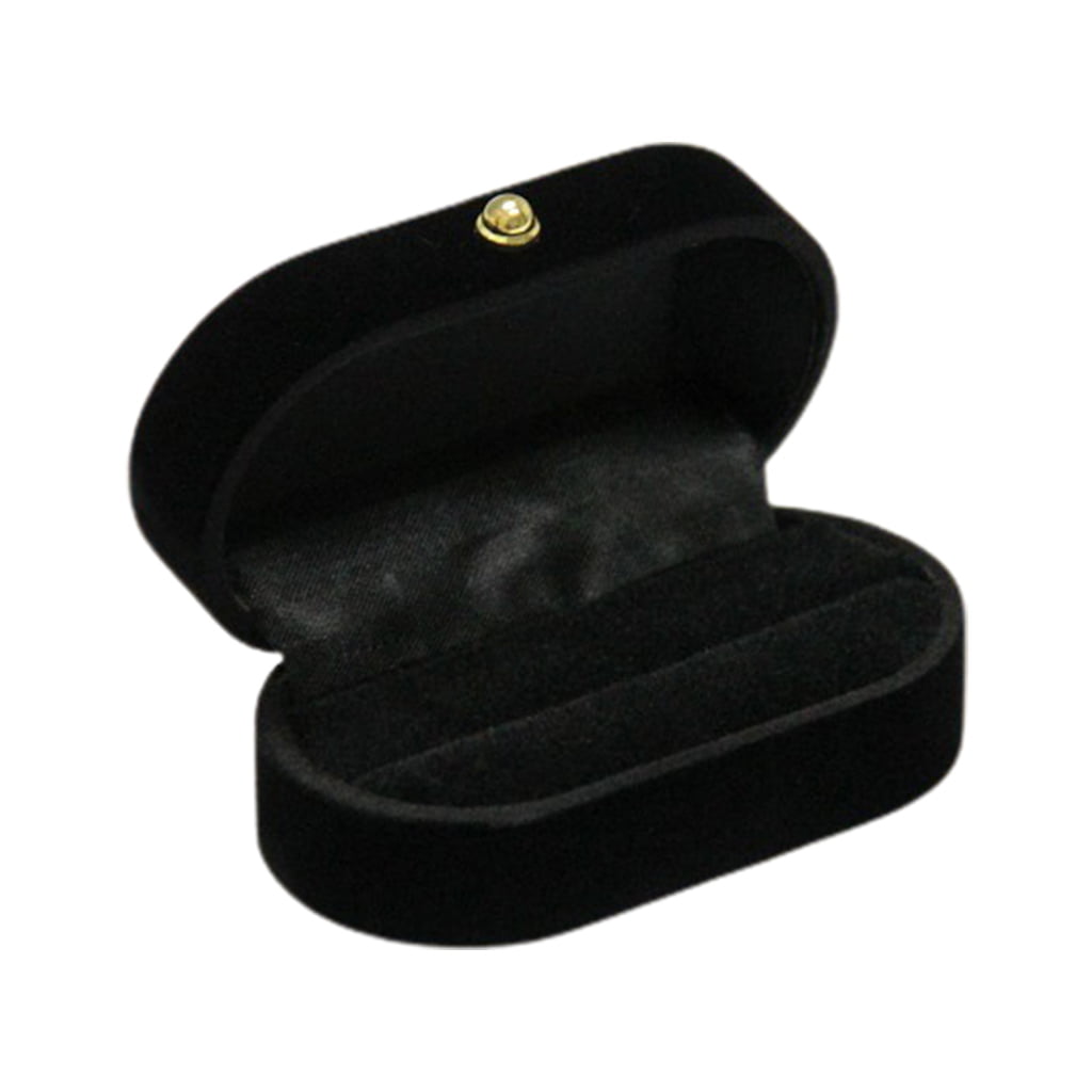Proposal Engagement Bands Display Holder Portable Double Ring Box ...