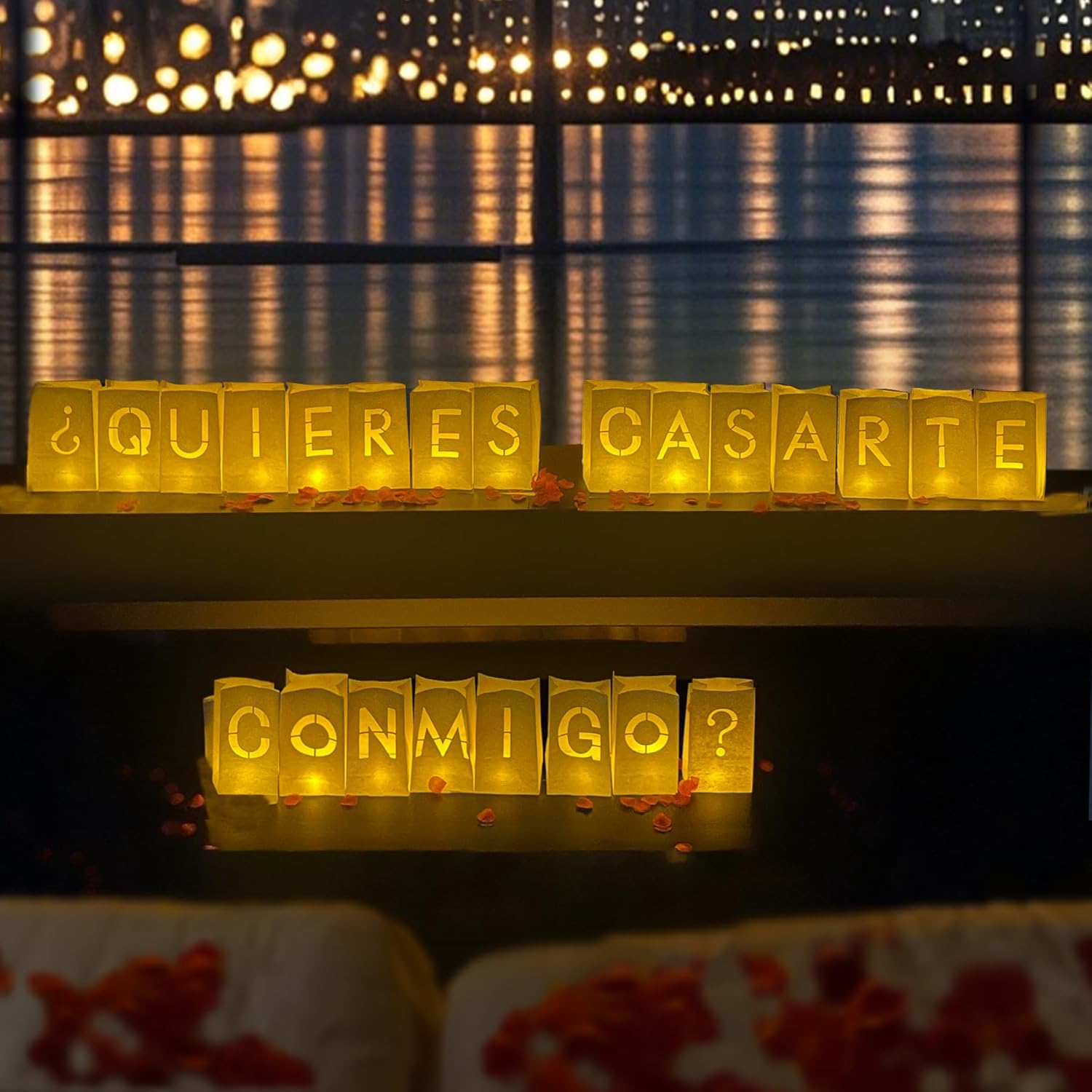 Proposal Theme LED Light-Up Letter Lights Set - Romantic Proposal ...