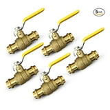 Propress Brass Shut Off Valves - 1 Inch, Pack of 5 - Water Stop Tool ...