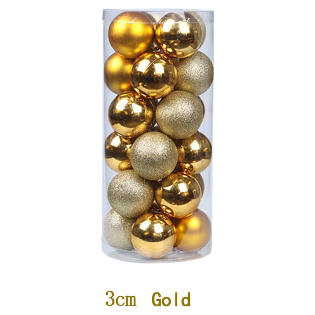 Props 24Pcs Ball Baubles Christmas Tree Shiny Wedding Birthday ...