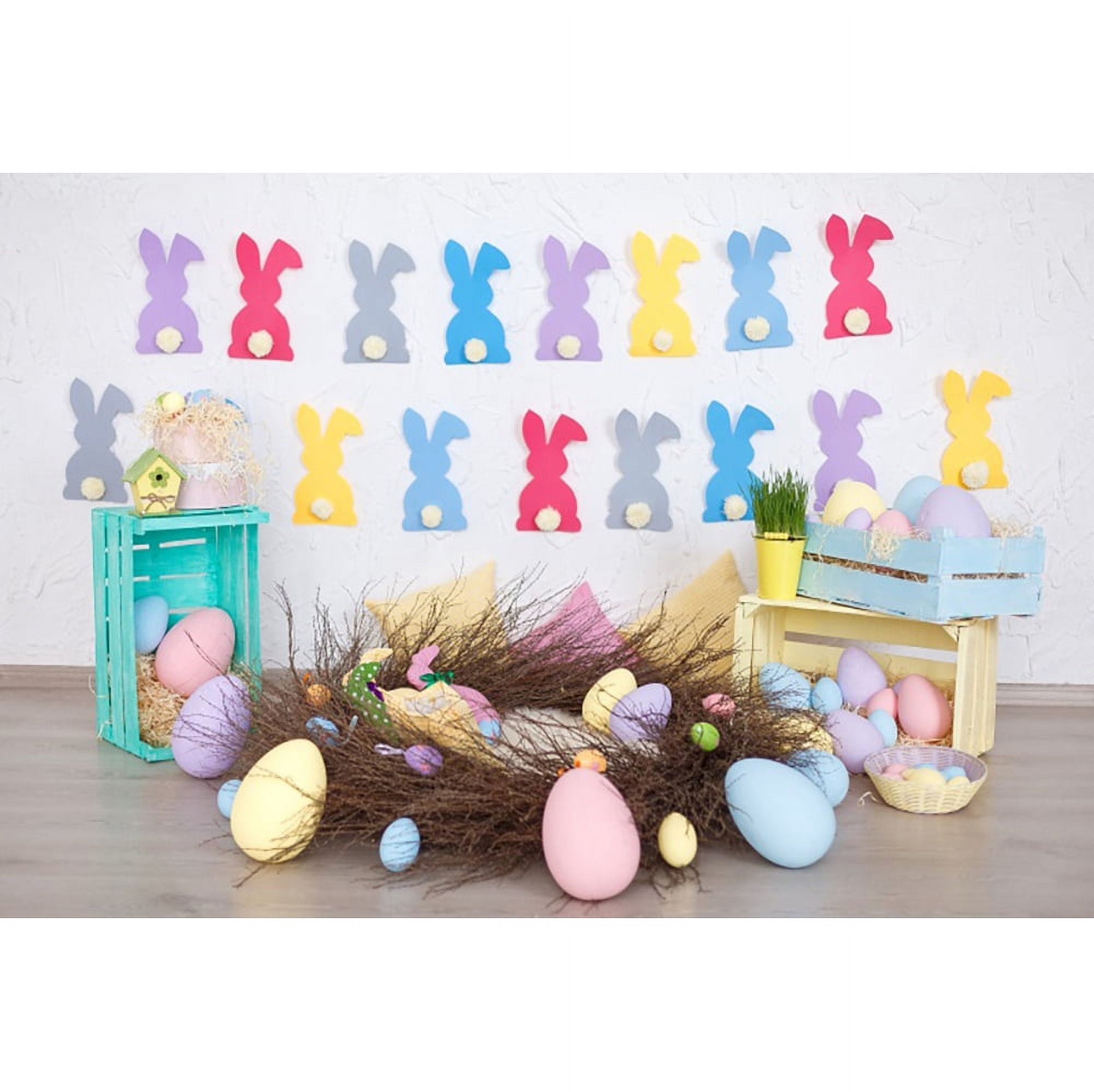 Props Booth Photo Party Hunt Birthday Kids Background Sky Blue Flower ...