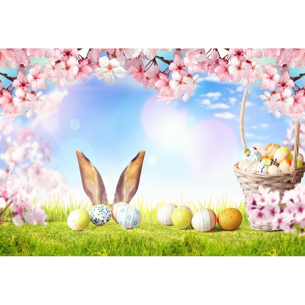 Props Booth Photo Party Hunt Birthday Kids Background Sky Blue Flower ...