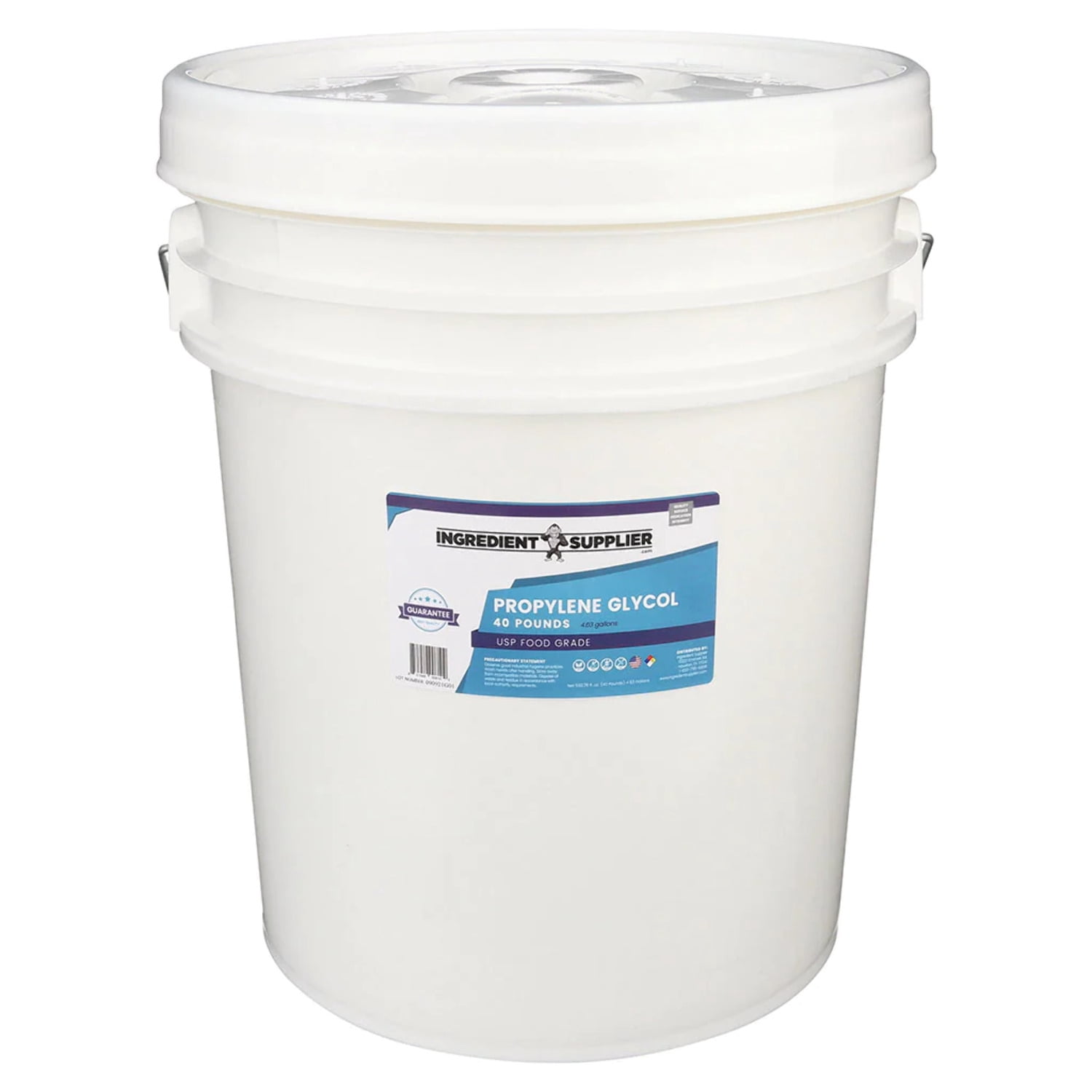 Propylene Glycol - 40lb. Pail (4.63 gallons) - USP Food and ...