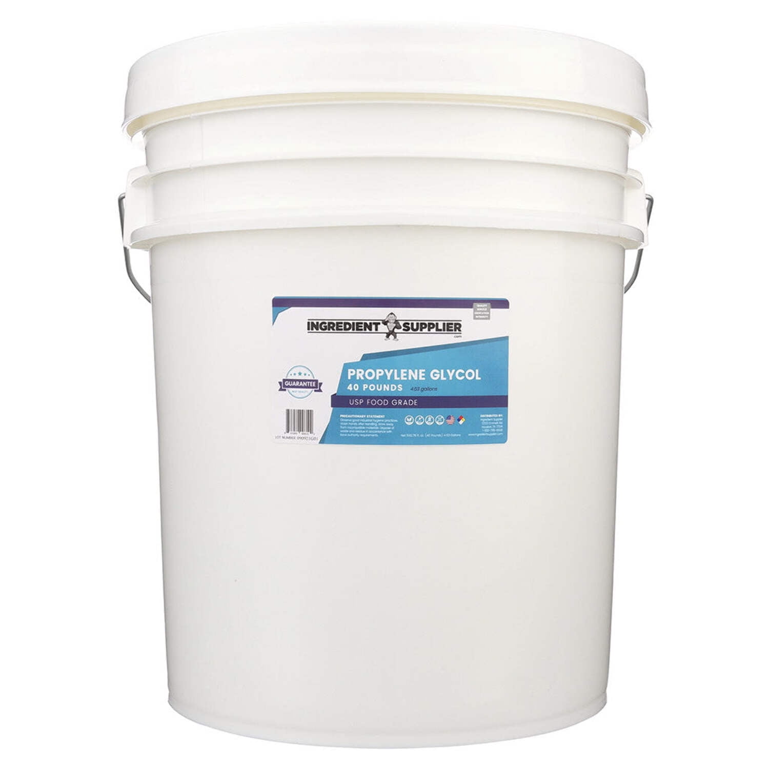 Propylene Glycol - 40lb. Pail (4.63 gallons) - USP Food and ...