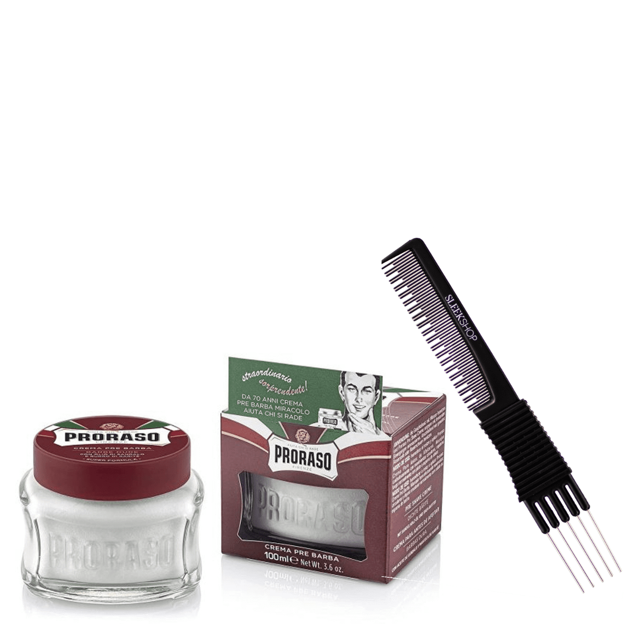 Proraso Pre-Shave Cream Nourishing for Coarse Beards - 3.6 oz With ...