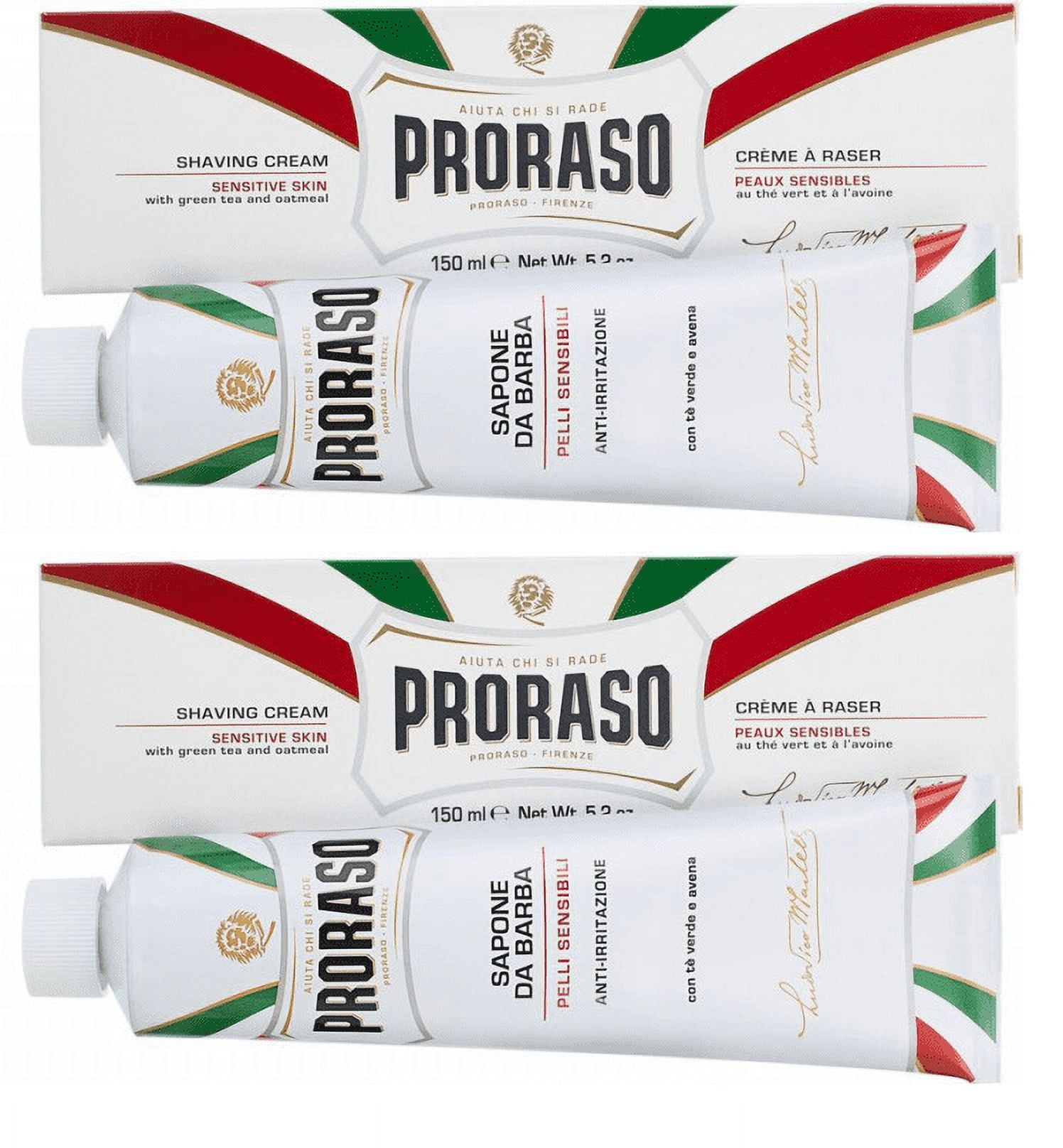 Proraso Shaving Cream soap with Green Tea & Oatmeal For Sensitive Skin ...