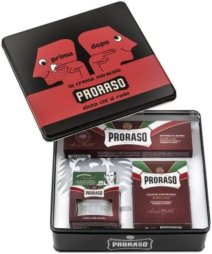 Proraso Shaving Kit for Men | Moisturizing Pre-Shave Cream, Shaving ...
