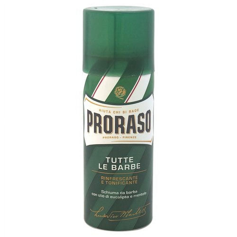 Proraso Shaving foam Eucalyptus Oil and Menthol Travel Size 1.6 oz ...