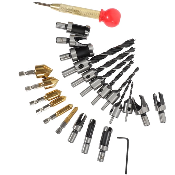 Pros Wood Working Tools Wood Plug Cutter Countersink Bits Wood Tools ...