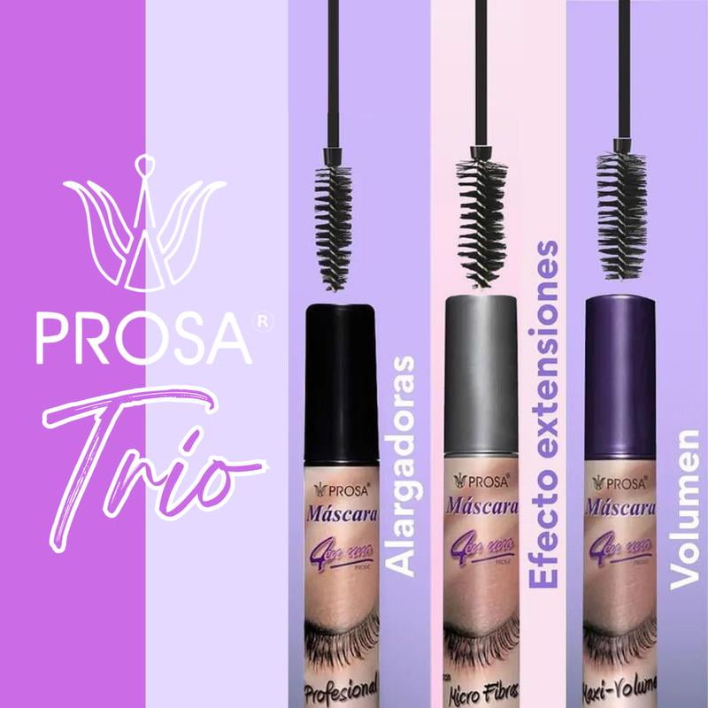Prosa Mascara Set of 3 Piece Bundle Set - Waterproof Makeup ...