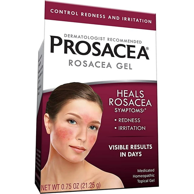 Prosacea Medicated Control Rosacea Homeopathic Relief Gel, 0.75 oz, 3 ...