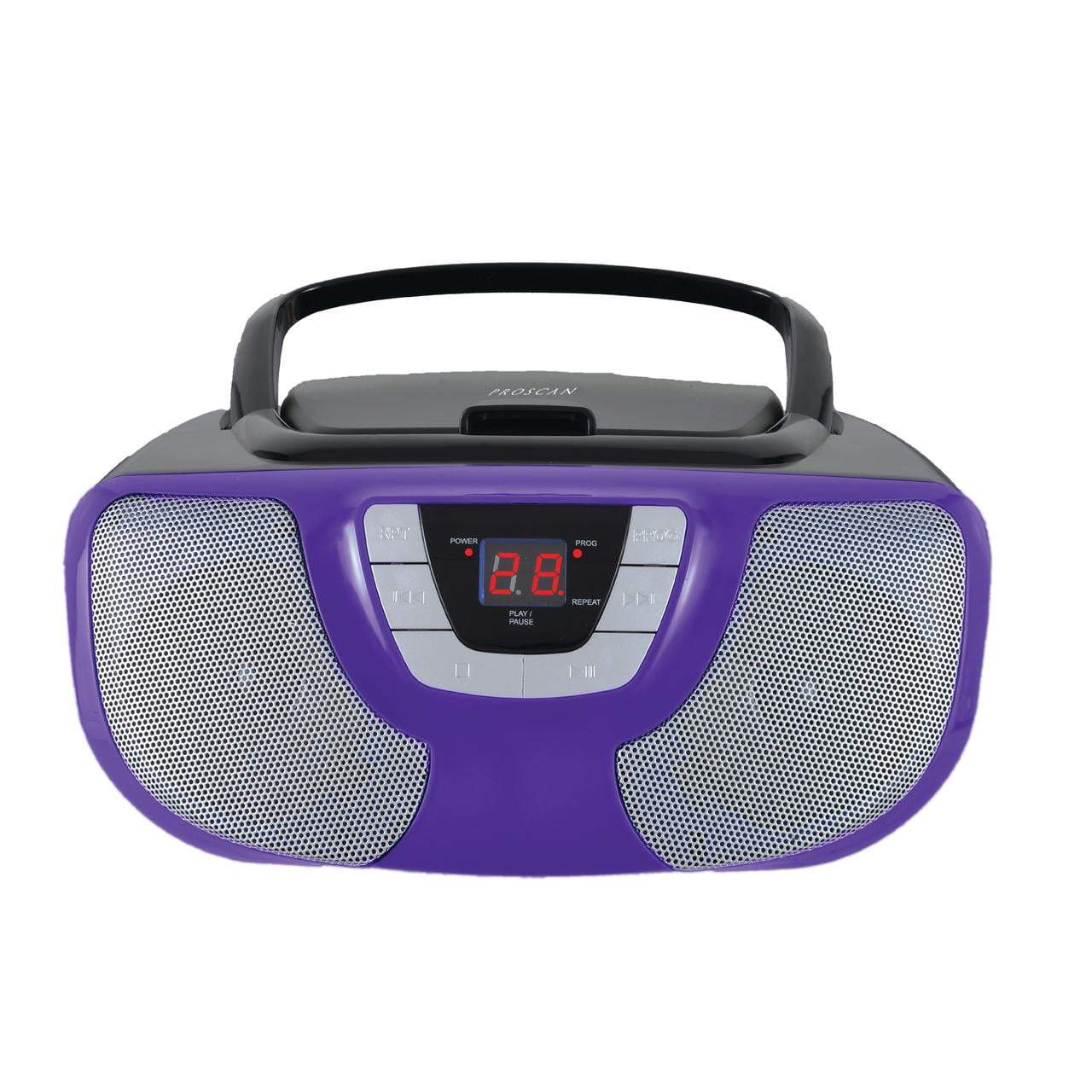 Proscan PRCD1025 CD Boombox AM/FM Radio, Purple - Walmart.com