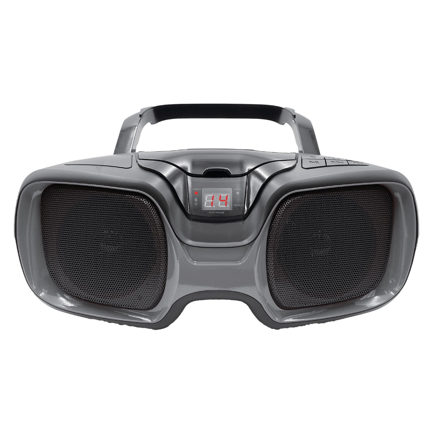 Proscan PRCD1037BT-BLACK/TITANIUM 3-Watt-RMS Portable CD Boom Box with ...