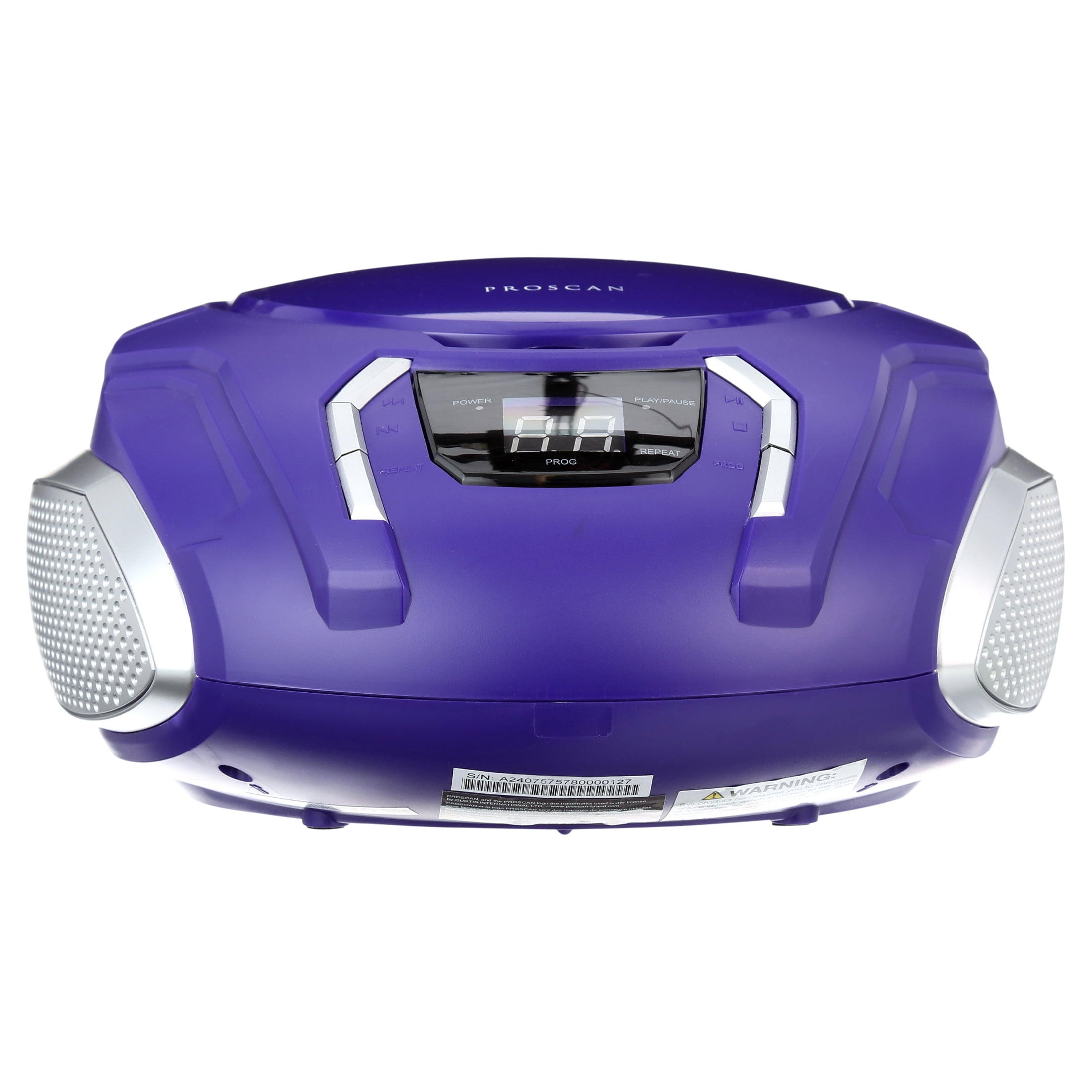 Proscan PRCD261 CD Boombox with AM/FM Radio, Purple - Walmart.com